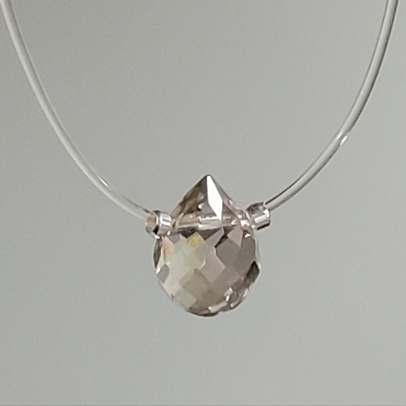 Hand Crafted | Jewelry | Faceted Swarovski Crystal Invisible Floating ...
